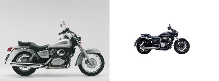 Motorrad Vergleich Honda VT 125 Shadow 2007 vs. Benda Rock 125 2026