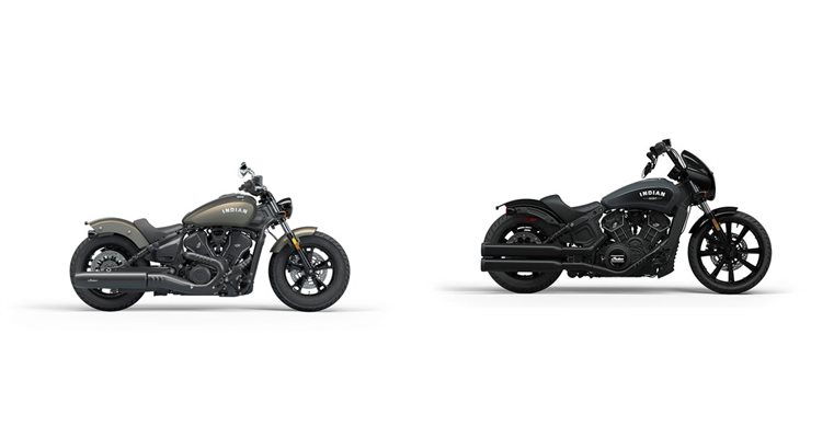 Motorrad Vergleich Indian Scout Sixty Bobber 2025 vs. Indian Scout ...