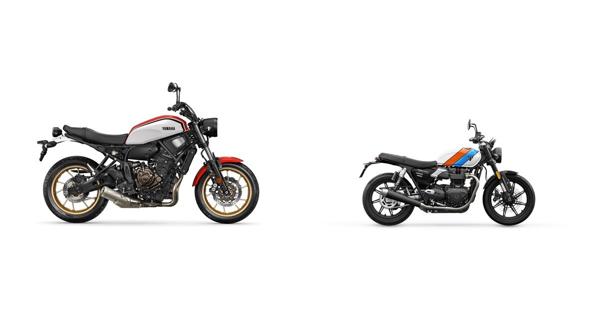 Motorrad Vergleich Yamaha XSR700 2021 vs. Triumph Speed Twin 900 2026