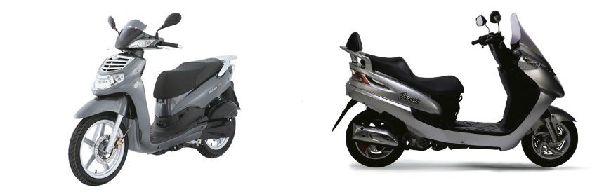 Motorrad Vergleich Sym HD 125 EVO 2009 vs. Sym Joyride 125 2005