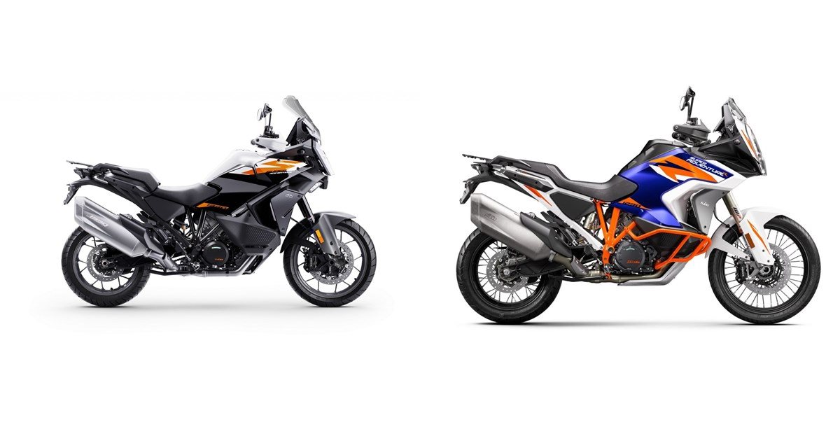 Motorrad Vergleich KTM 1390 Super Adventure S EVO 2026 vs. KTM 1290 ...