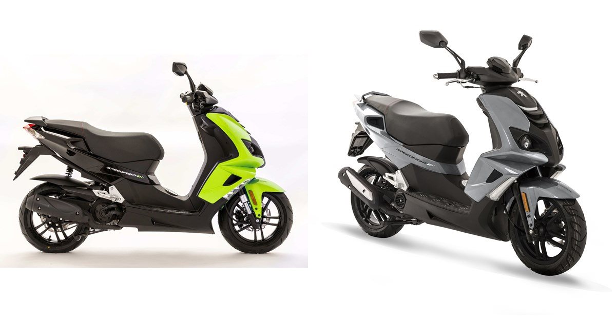 Motorrad Vergleich Peugeot Speedfight 4 50 2T Air 2015 vs. Peugeot ...