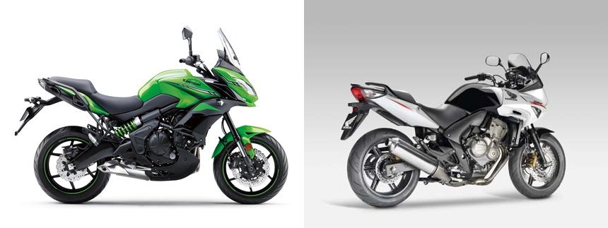 Motorrad Vergleich Kawasaki Versys 650 2019 vs. Honda CBF 600 S 2012