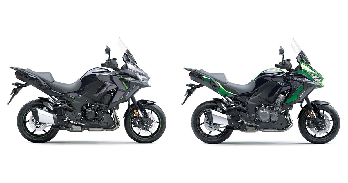 Motorrad Vergleich Kawasaki Versys 1100 S 2025 vs. Kawasaki Versys 1000 ...