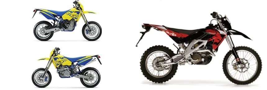 Motorrad Vergleich Husaberg FS 650 E 2005 vs. Aprilia RXV 550 2006