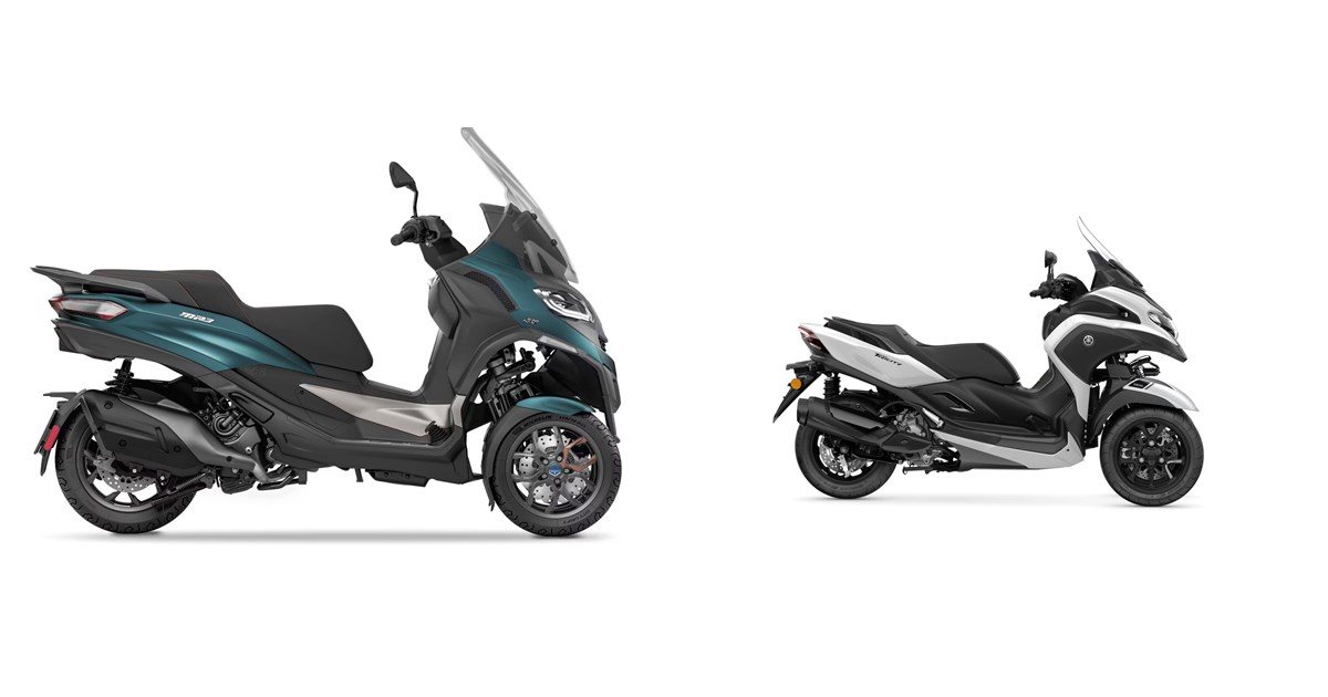 Piaggio MP3 530 HPE Exclusive 2026 vs Yamaha Tricity 300 2026