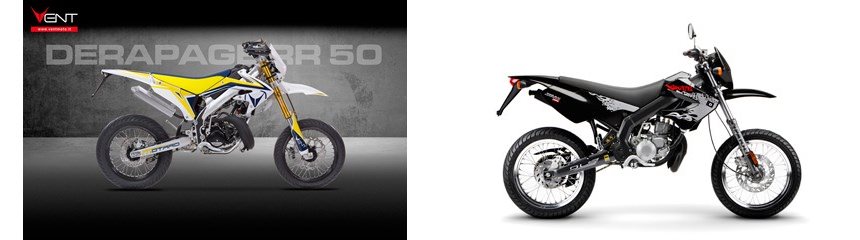 Motorrad Vergleich Vent Derapage RR 50 2019 vs. Derbi Senda X-Race 50 ...