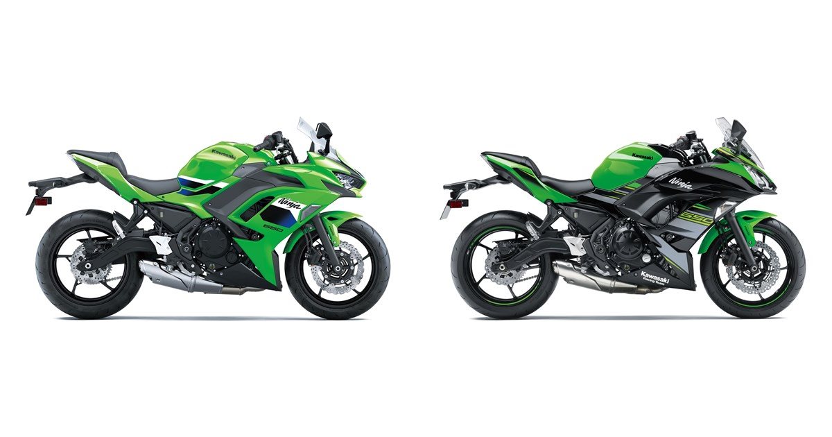 Motorrad Vergleich Kawasaki Ninja 650 2026 vs. Kawasaki Ninja 650 KRT 2019