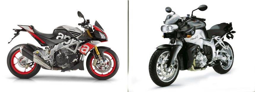 Aprilia Tuono V4 1100 Factory 2016 vs BMW K 1200 R 2006