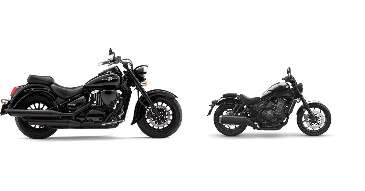 Suzuki Intruder C800 2017 vs Honda CMX1100 Rebel 2021