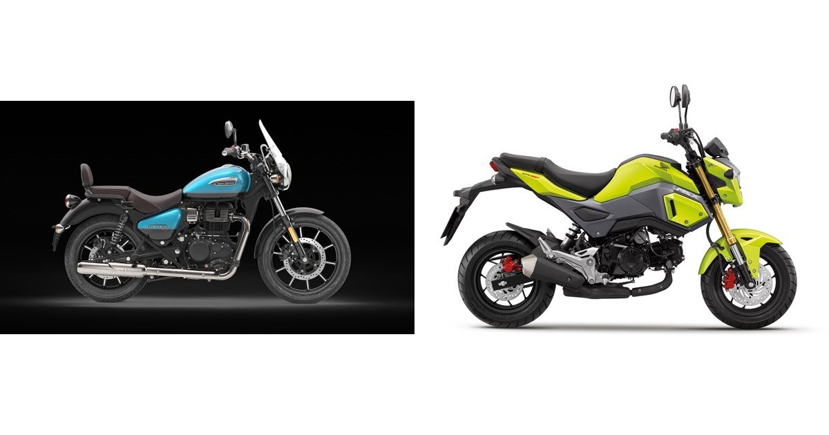 Motorrad Vergleich Royal Enfield Meteor 350 Supernova 2021 vs. Honda ...
