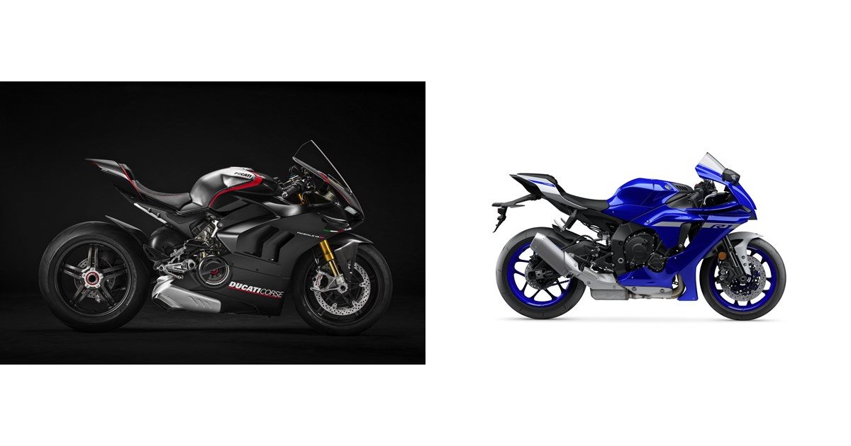 Motorrad Vergleich Ducati Panigale V4 SP 2021 vs. Yamaha R1 2021