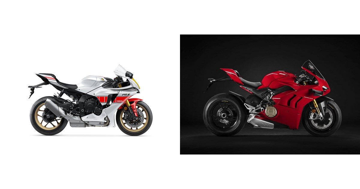 Motorrad Vergleich Yamaha R1 World GP 60th Anniversary 2021 vs. Ducati ...