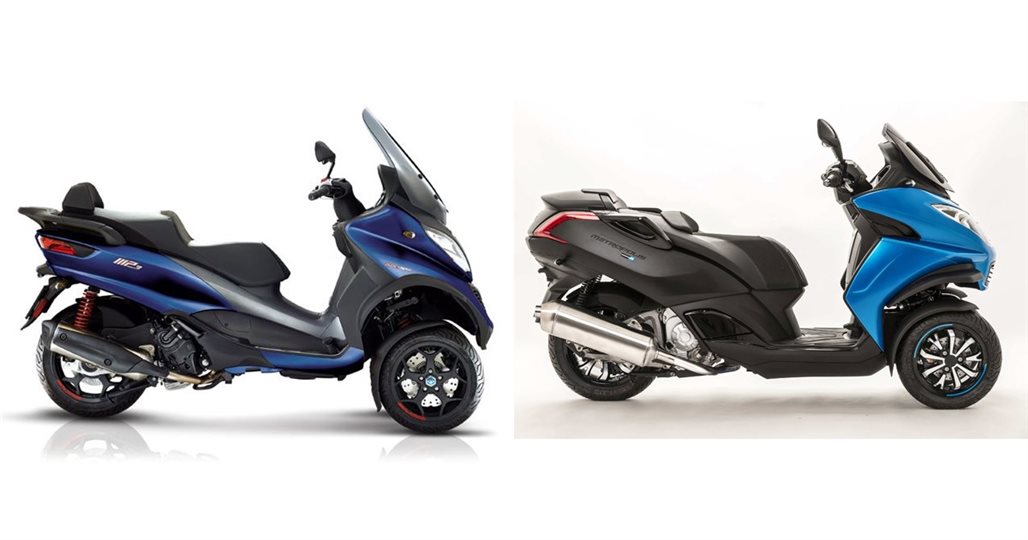 Piaggio MP3 500 Sport Advanced 2021 vs Peugeot Metropolis 400 Blue Line ...