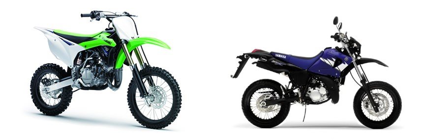 Kawasaki KX 85 2015 vs Yamaha DT 125 X 2005