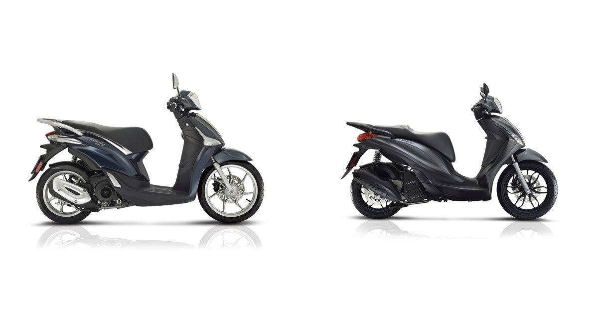 Motorrad Vergleich Piaggio Liberty 125 IGET 4t 3V 2018 vs. Piaggio Medley 125 ie IGET 2018