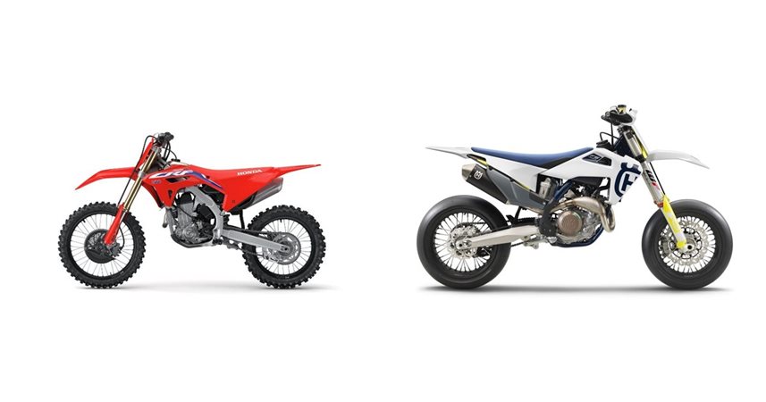 Motorrad Vergleich Red Moto CRF 450R 2021 vs. Husqvarna FS 450 2020
