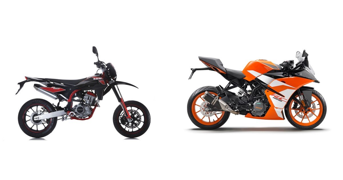 Motorrad Vergleich SWM SM 125 R 2018 vs. KTM RC 125 2019