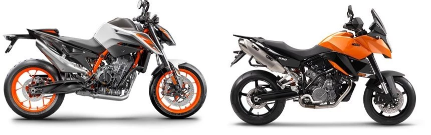KTM 890 Duke R 2020 vs KTM 990 Supermoto T 2012