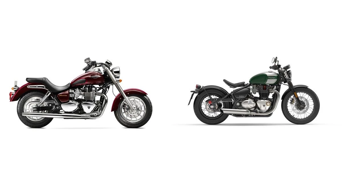 Triumph America 2017 vs Triumph Bonneville Bobber 2017