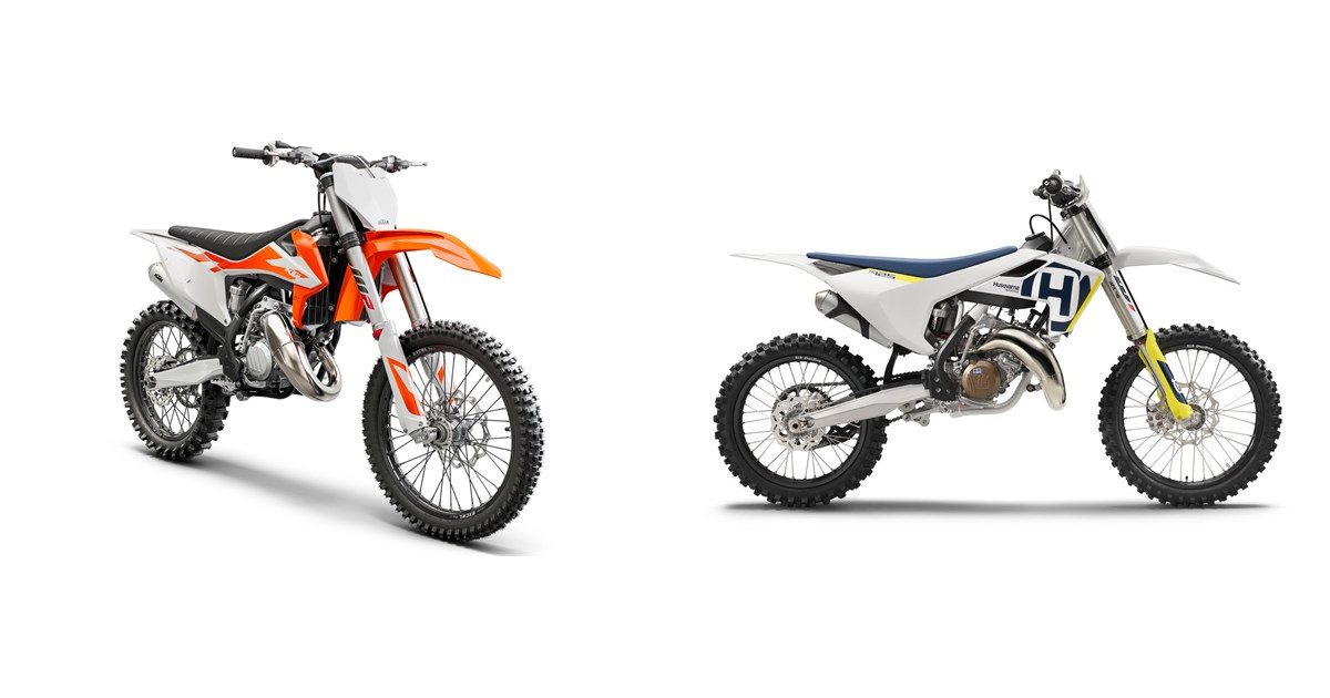 Motorrad Vergleich KTM 125 SX 2020 vs. Husqvarna TC 125 2018