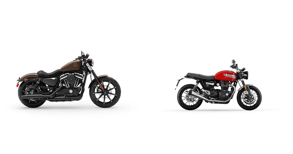 Harley-Davidson Sportster XL 883 N Iron 2020 vs Triumph Speed Twin 1200 ...