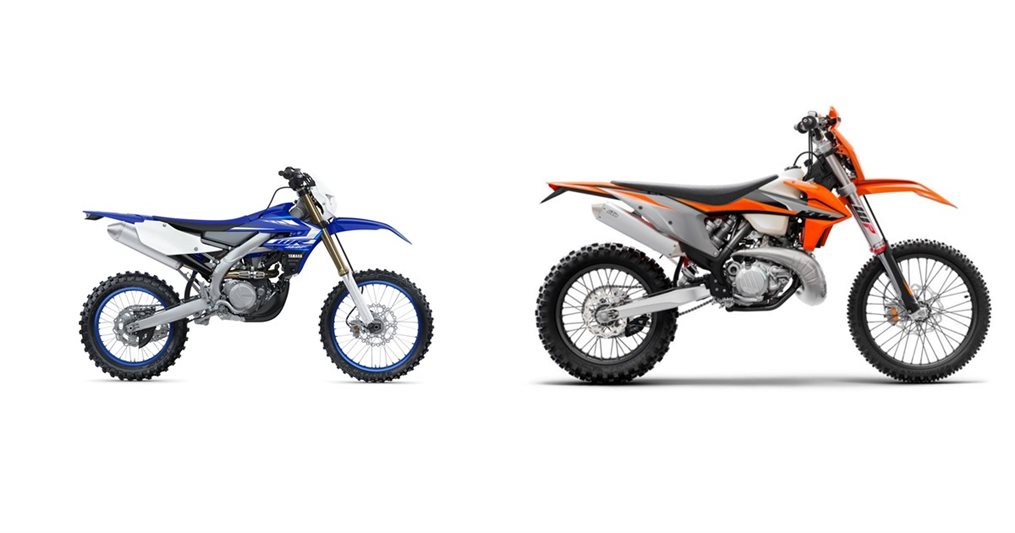 Motorrad Vergleich Yamaha WR450F 2020 vs. KTM 300 EXC TPI 2021