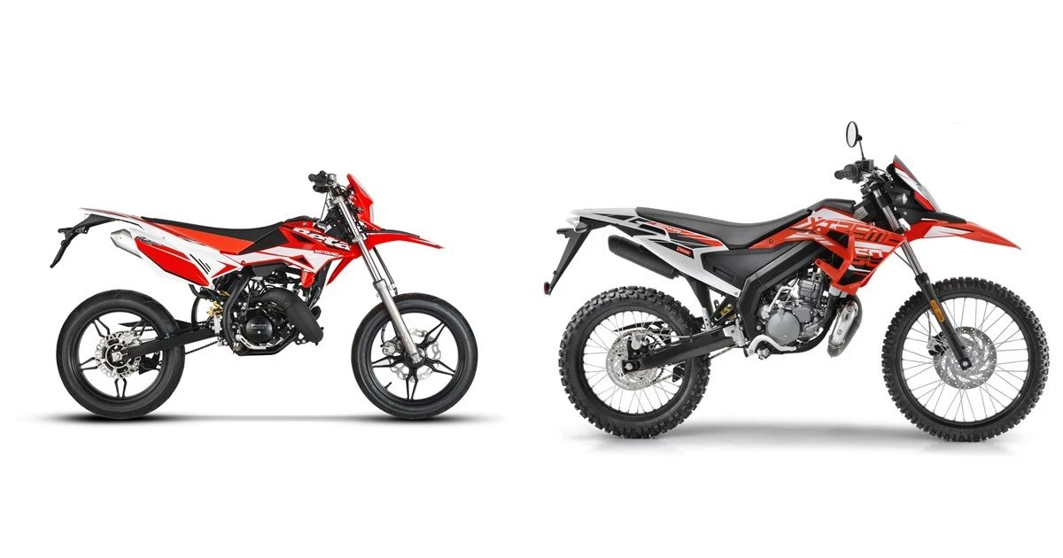 Motorrad Vergleich Beta RR 50 Motard 2019 vs. Derbi Senda DRD X-Treme ...