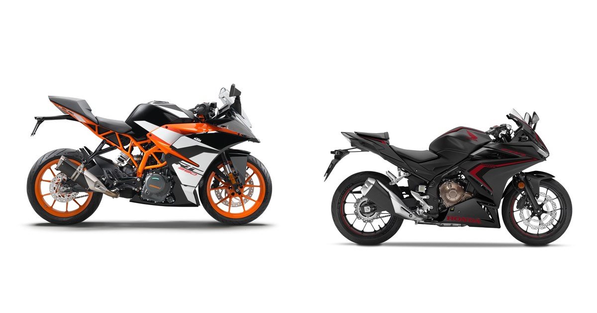 KTM RC 390 2019 vs Honda CBR500R 2021