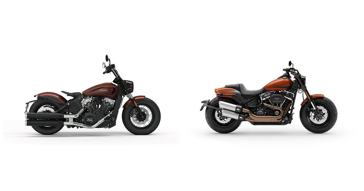 Indian Scout Bobber Twenty 2020 vs Harley-Davidson Softail Fat Bob 114 ...