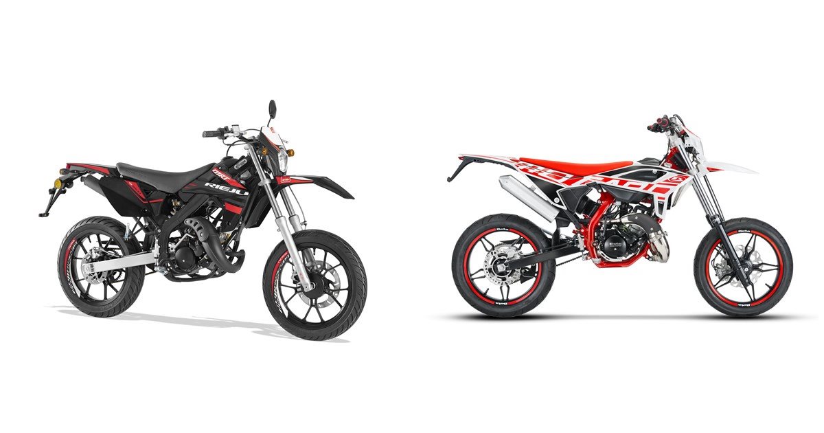Rieju MRT SM Racing 50 2015 vs Beta RR 50 Motard Sport 2021