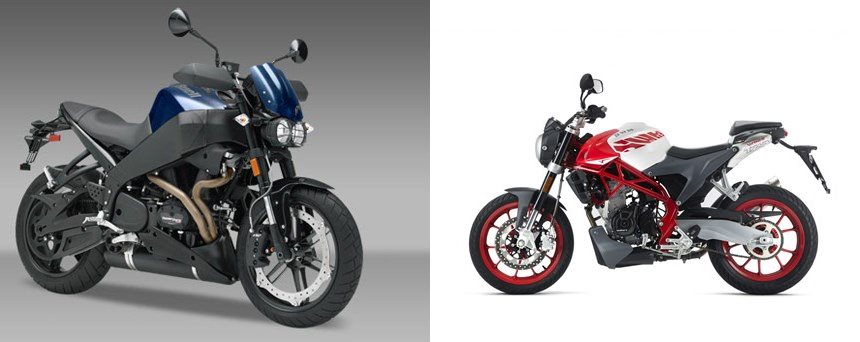 Motorrad Vergleich Buell Lightning XB 12 SX 2010 vs. SWM Varez 125 2020