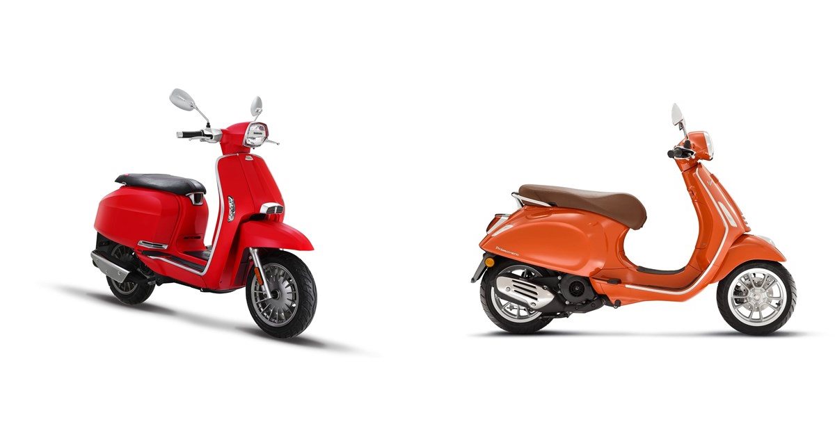 Motorrad Vergleich Lambretta V125 Special Flex 2019 vs. Vespa Primavera 125 2021