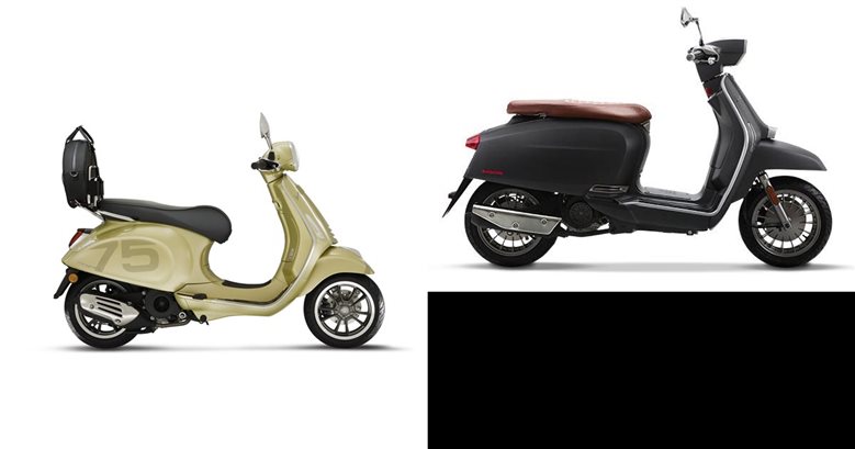 Motorrad Vergleich Vespa Primavera 125 75th 2022 vs. Lambretta V125 Special 2021