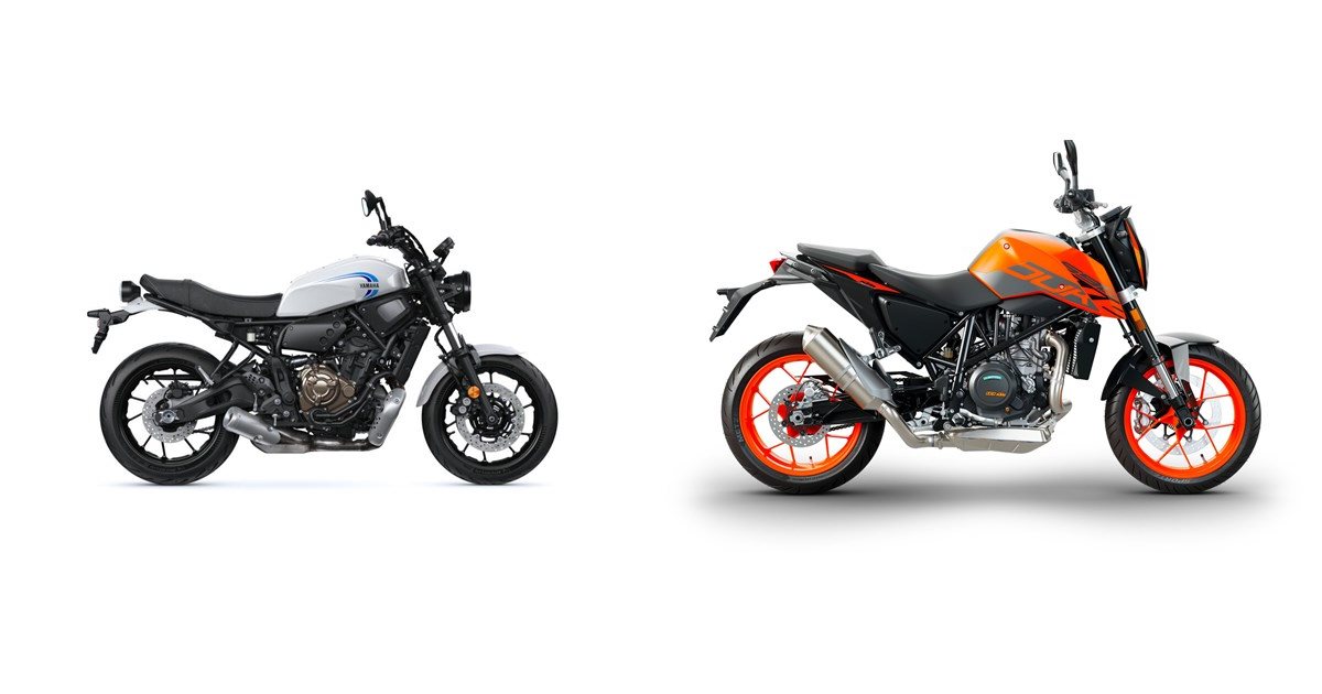 Yamaha XSR700 2022 vs KTM 690 Duke 2019