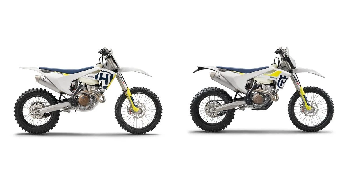 Motorrad Vergleich Husqvarna FX 350 2018 vs. Husqvarna FE 350 2019