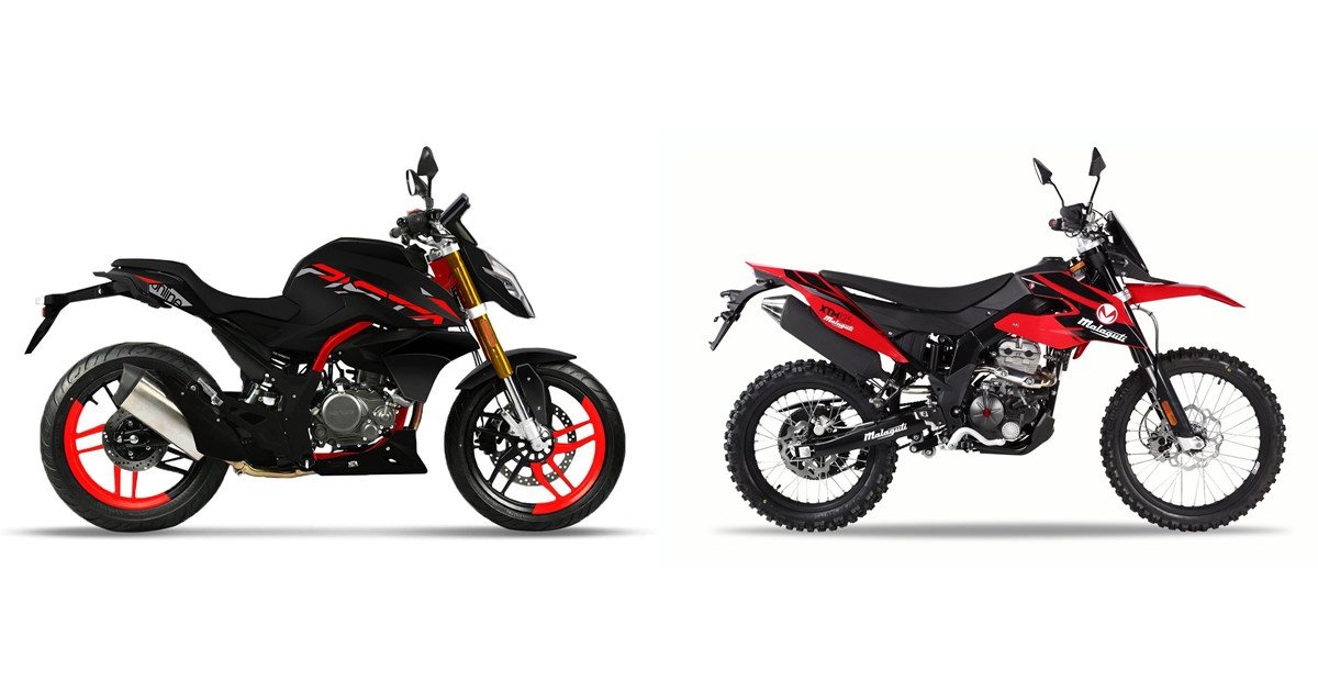 Motorrad Vergleich Online Pista 125 ABS 2021 vs. Malaguti XTM 125 ...