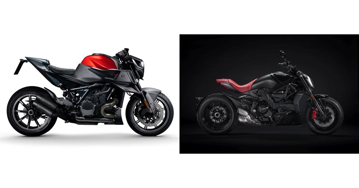Motorrad Vergleich Brabus 1300 R 2022 vs. Ducati XDiavel Nera 2022