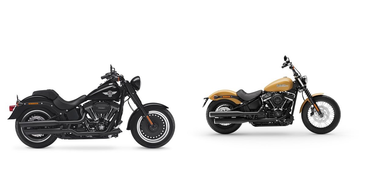 Motorrad Vergleich Harley-Davidson Softail Fat Boy S 2017 vs. Harley ...