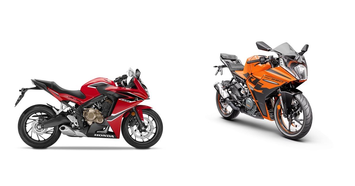 Motorrad Vergleich Honda CBR 650F 2018 vs. KTM RC 390 2022