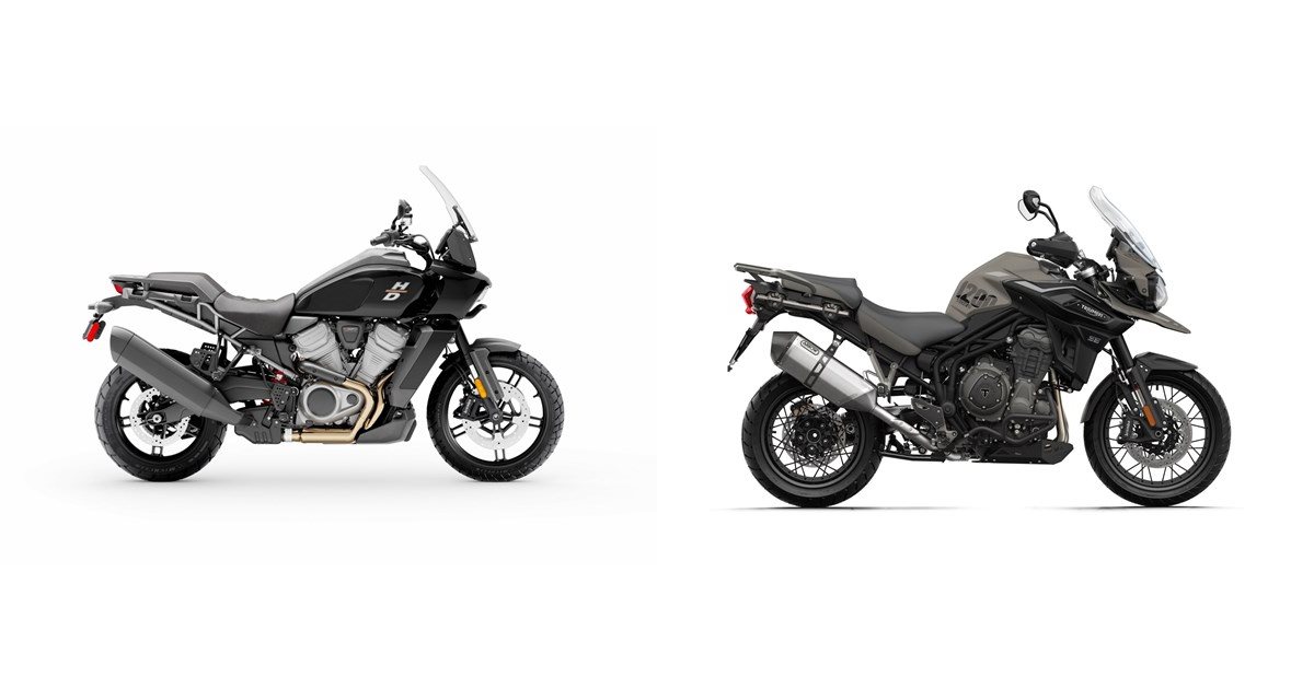 Harley-Davidson Pan America 1250 2021 vs Triumph Tiger 1200 Desert ...