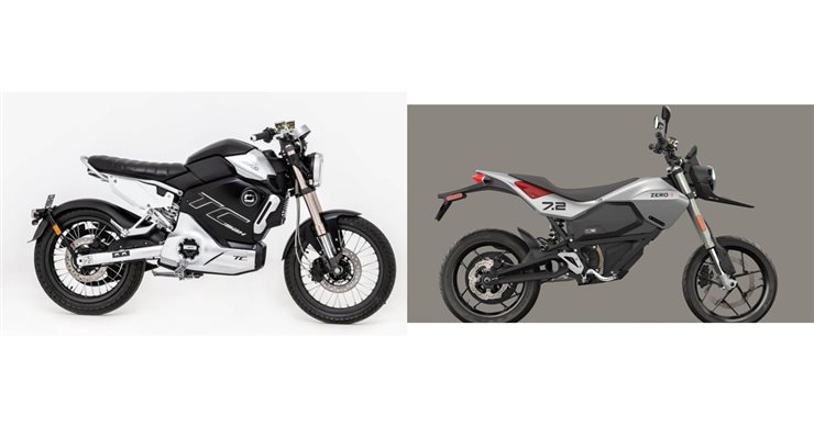 Motorrad Vergleich Super Soco TCmax 2022 vs. Zero FXE 2022