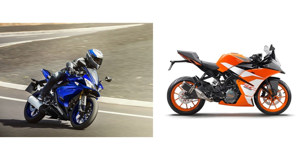 Motorrad Vergleich Yamaha R125 2018 vs. KTM RC 125 2018