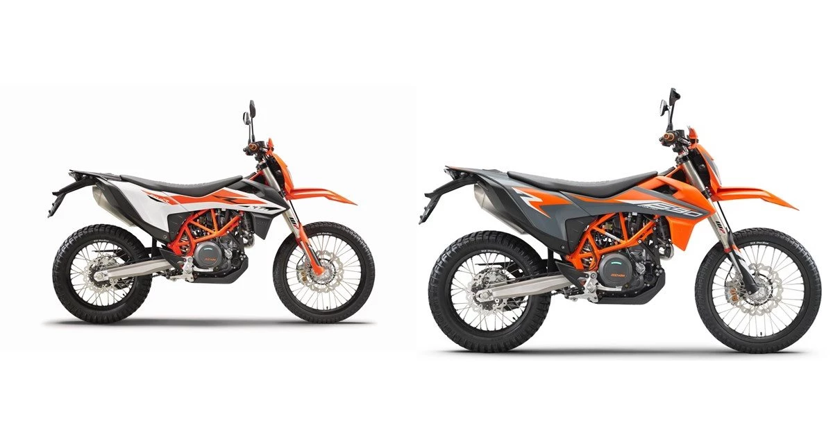 Motorrad Vergleich KTM 690 Enduro R 2019 vs. KTM 690 Enduro R 2022