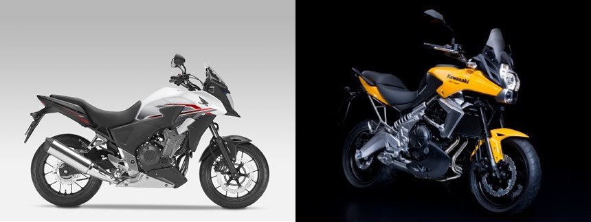 Motorrad Vergleich Honda CB500X 2016 vs. Kawasaki Versys 650 2010