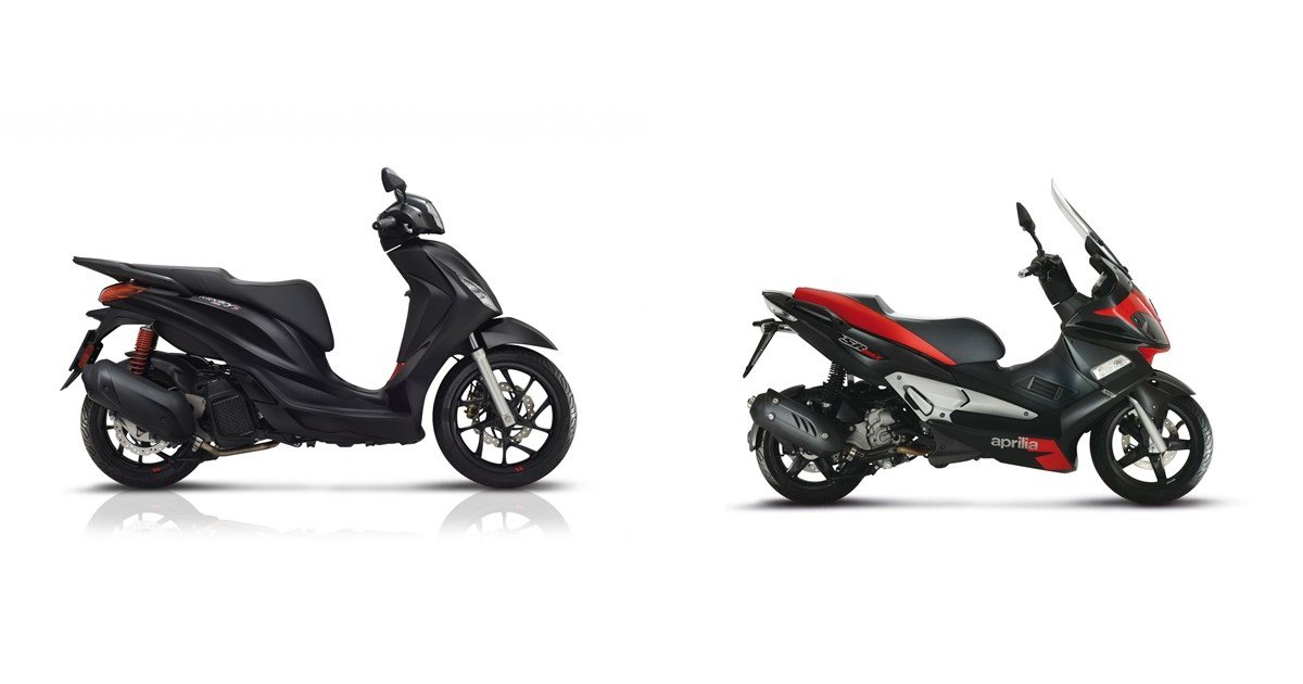Motorrad Vergleich Piaggio Medley S 125 Ie Iget 2020 Vs Aprilia Sr Max