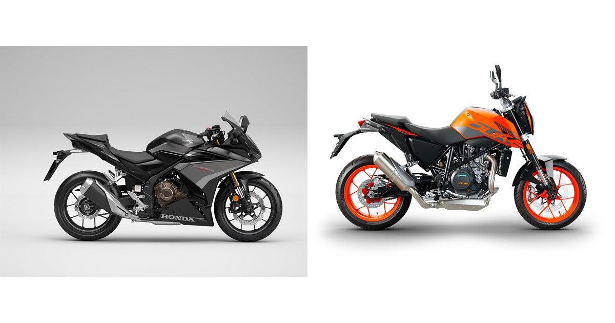 Honda CBR500R 2022 vs KTM 690 Duke 2019