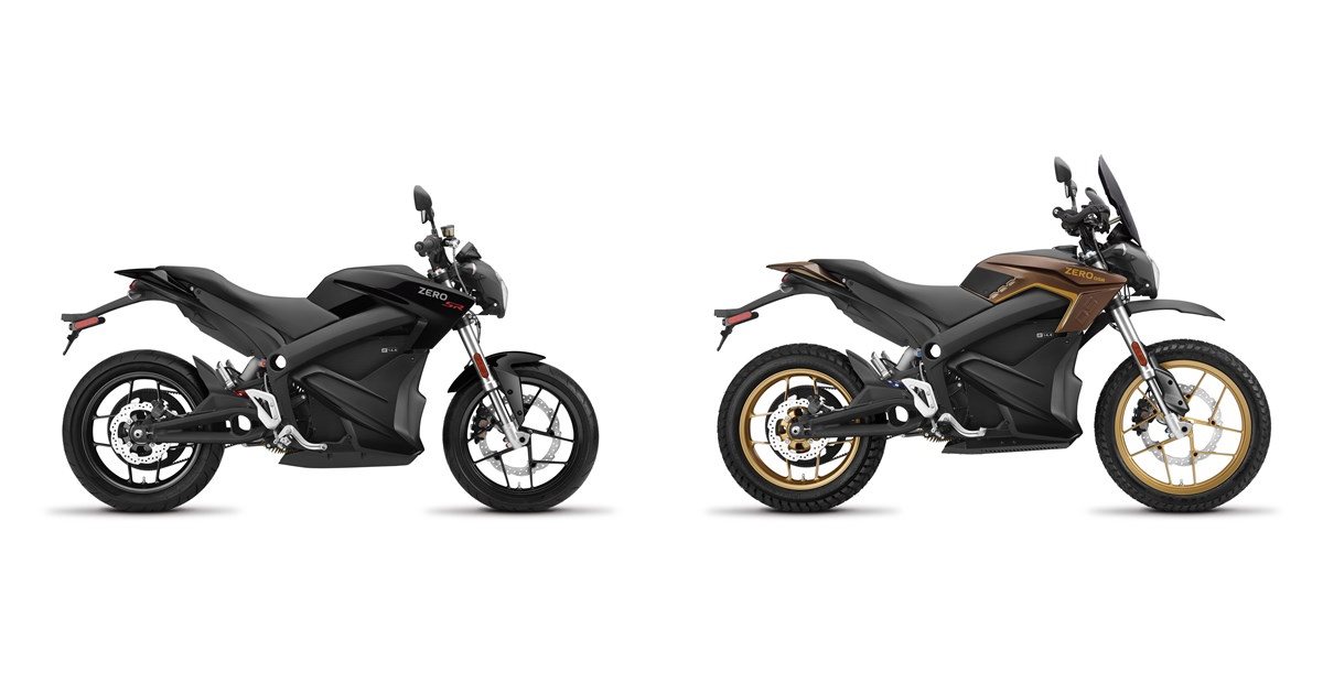 Motorrad Vergleich Zero SR 2019 vs. Zero DSR 2019