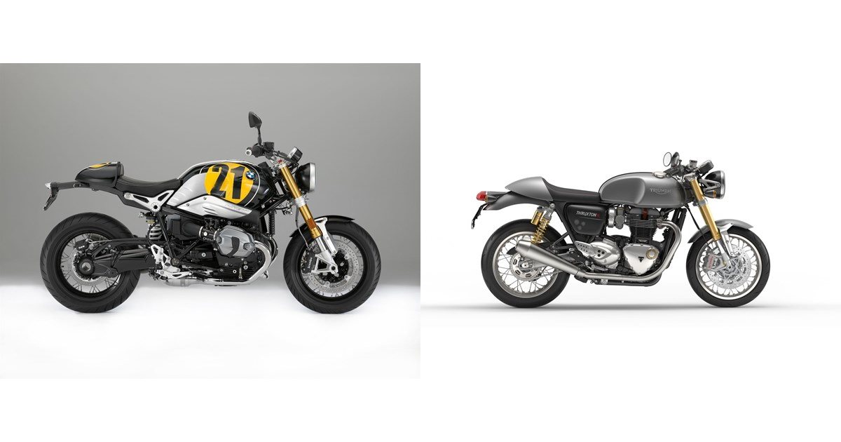 Motorrad Vergleich BMW R nineT 2020 vs. Triumph Thruxton 1200R 2017
