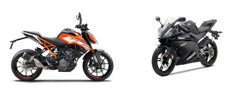 KTM 125 Duke 2018 vs Yamaha R125 2011